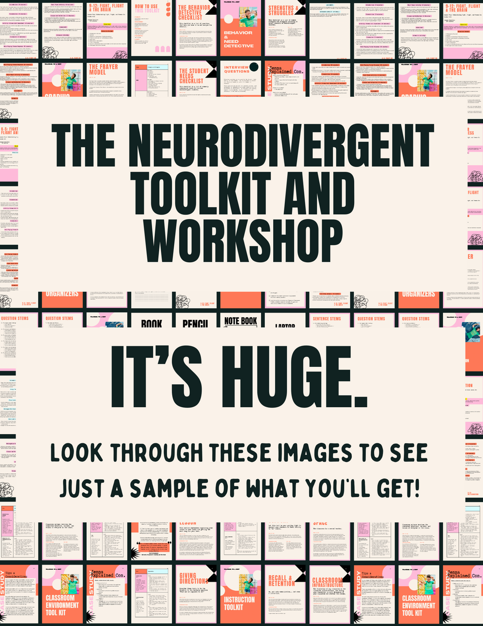The Neurodivergent and ADHD Toolkits Bundle – Teaching To A Riot